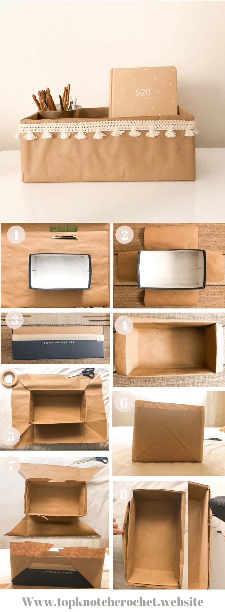 DIY Box / Desk Organizer - Photo Tutorial. – Topknotch